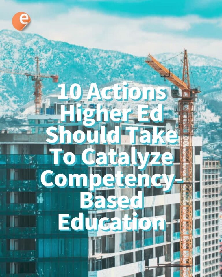 10 Actions Higher Education Institutions Should Take To Catalyze ...